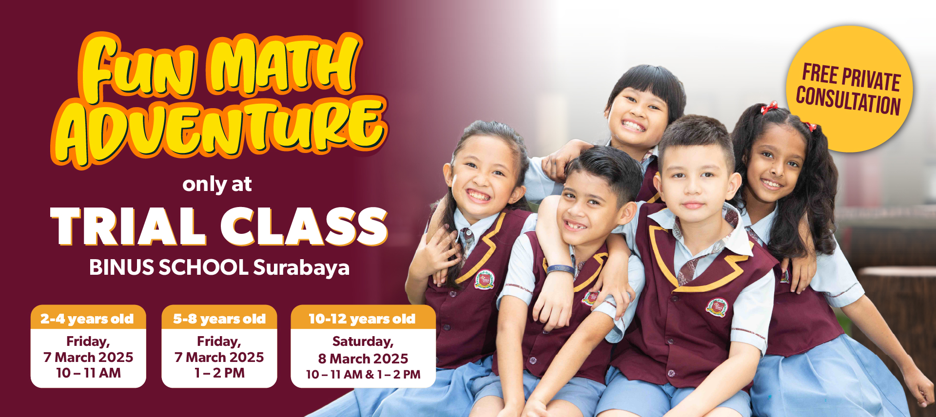 TRIAL CLASS - BINUS SCHOOL Surabaya